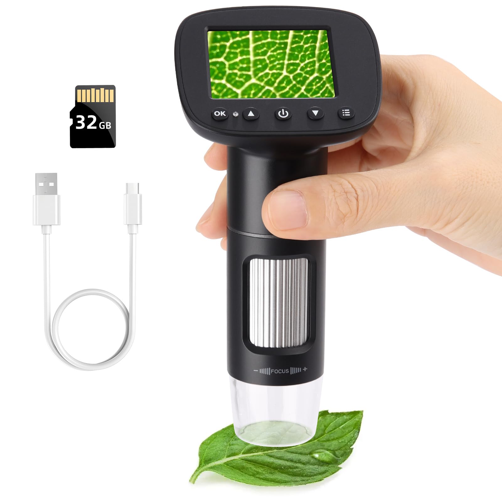 Koolertron Handheld Digital Microscope, Kids Microscope with 2" LCD ...