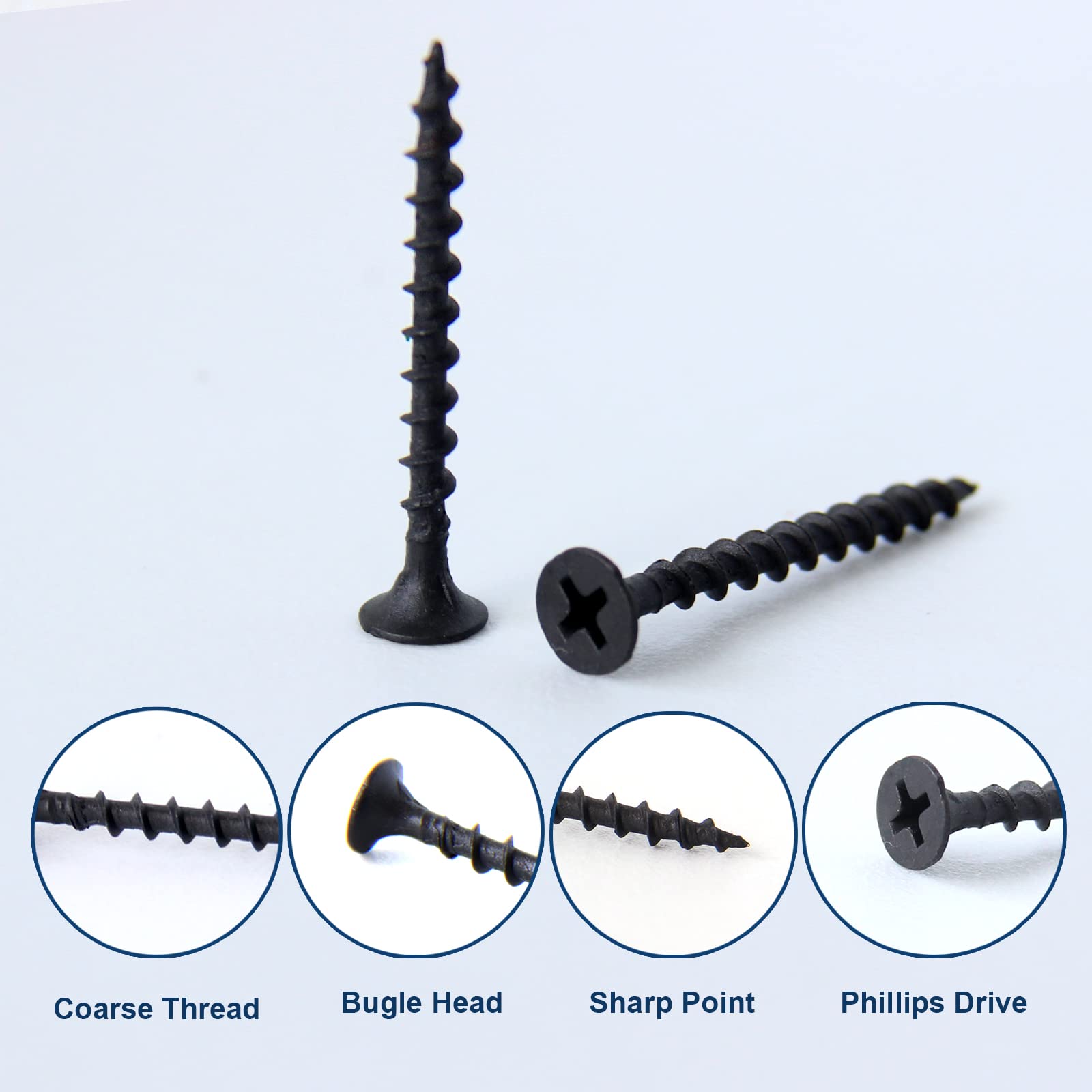 Snapklik.com : FASTENER TREE #6x1-1/2 Drywall Screws Coarse Thread ...