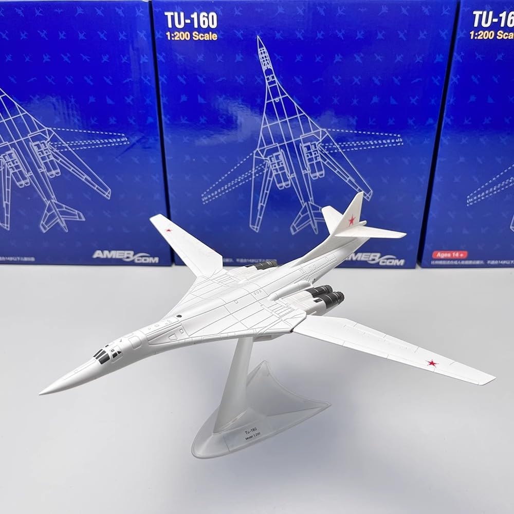 Amazon.com: Tupolev Tu-160 1/200 Diecast Aircraft Model (tu-60-03 ...