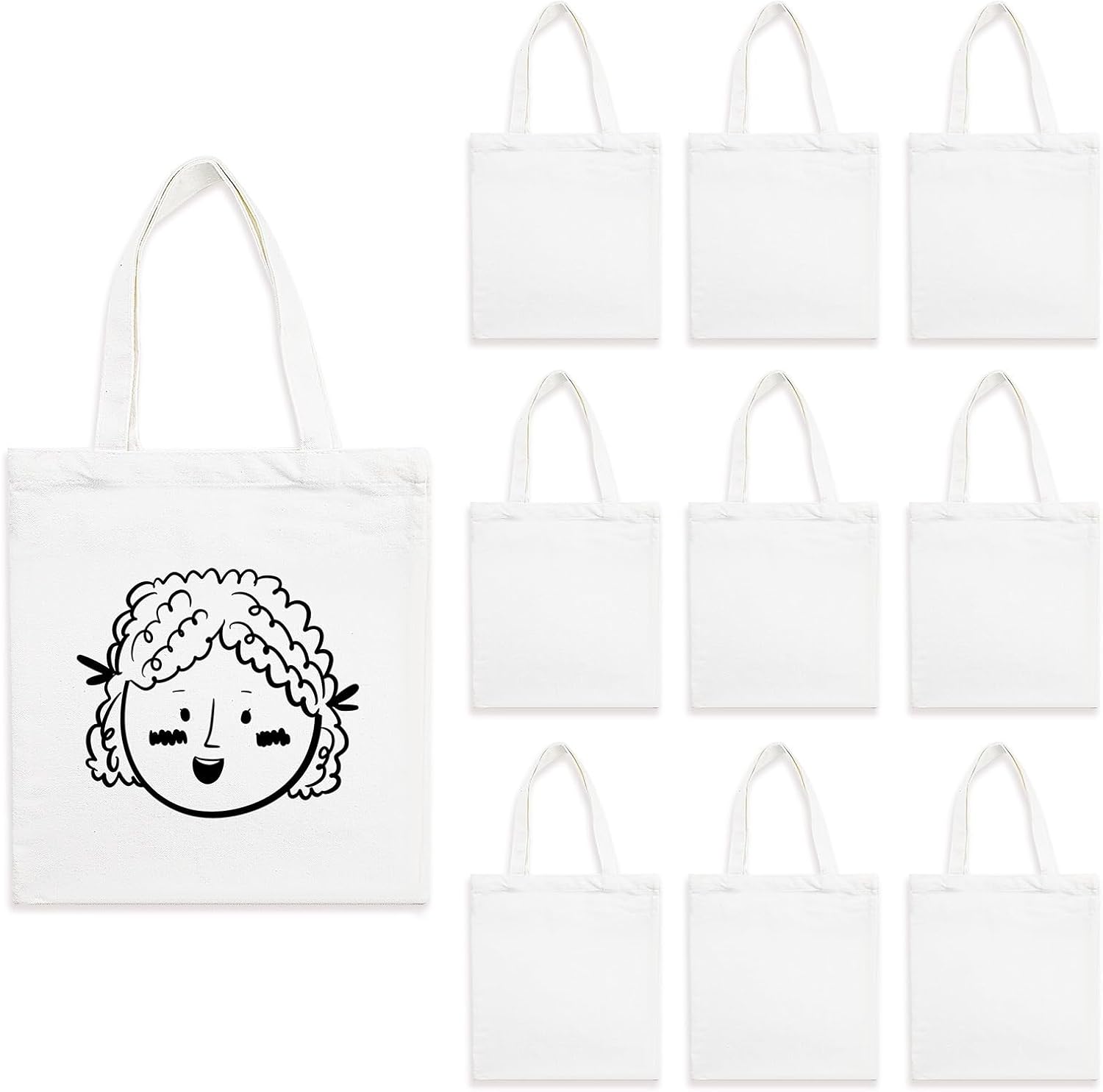 Amazon.com: OKBA 10PCS 10.2 * 12.6 inch Sublimation mini tote bags ...