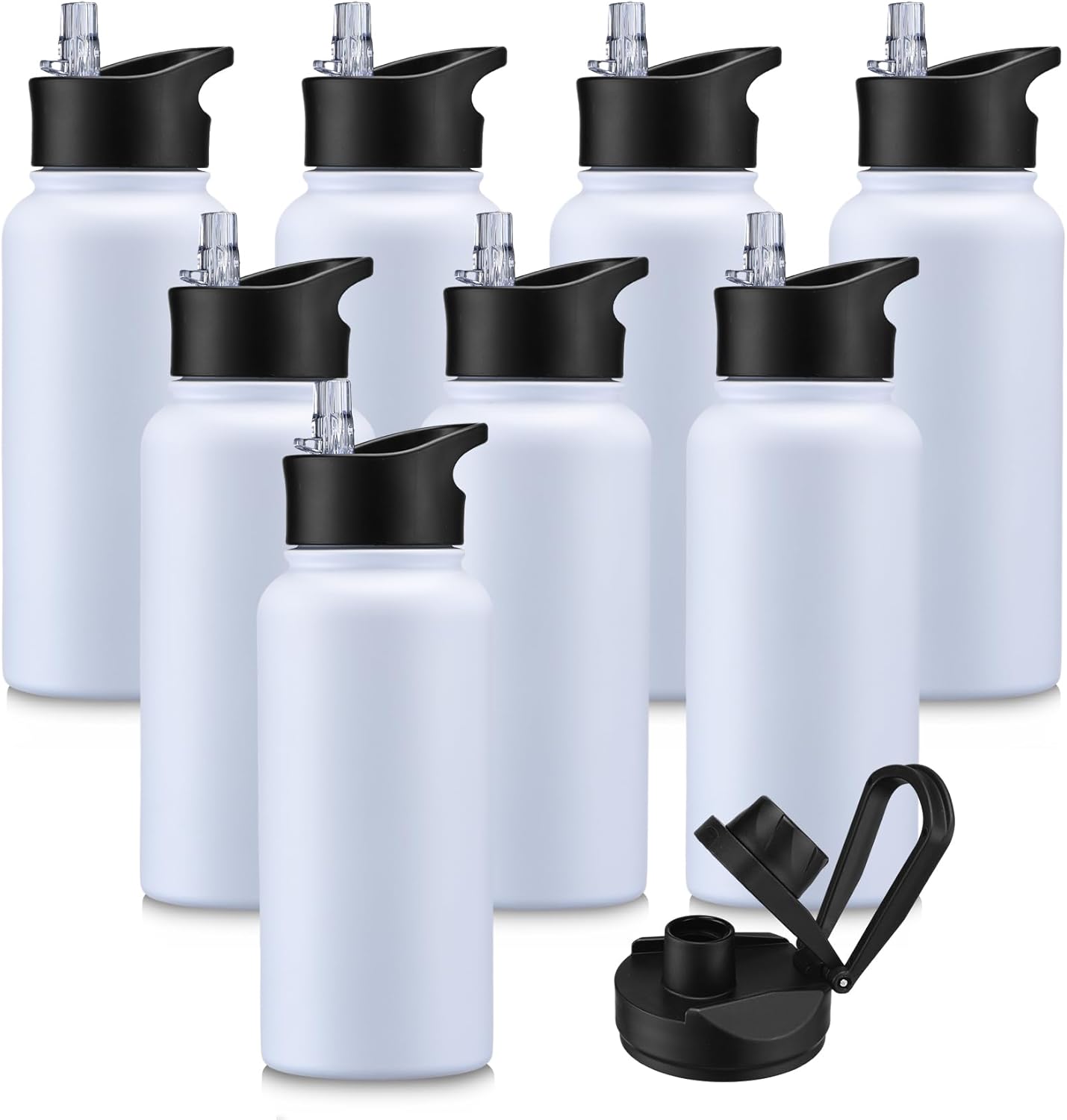 Amazon.com: Cool Yoleb 32 Oz Insulated Stainless Steel Water Bottle ...