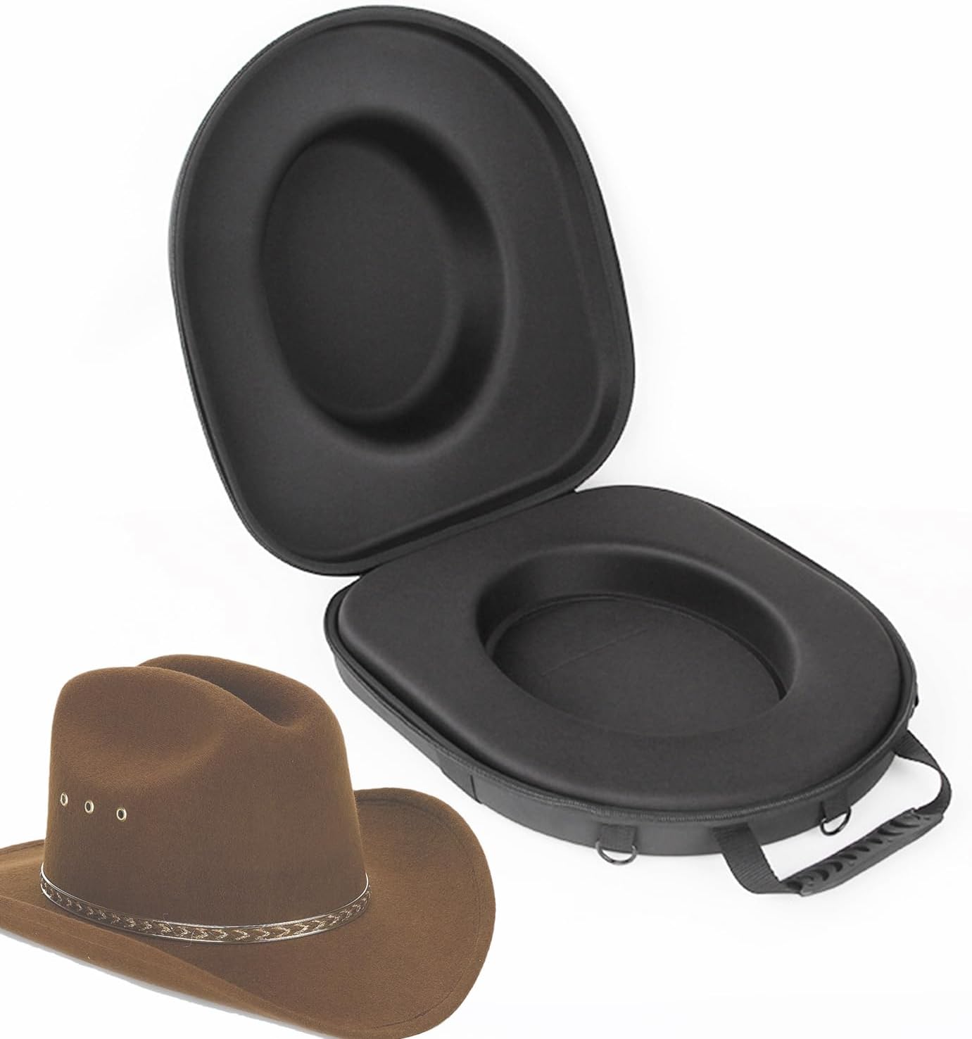 Amazon.com - Cowboy Hat Suitcase, Cowboy Hat Storage Box, Portable Hat ...