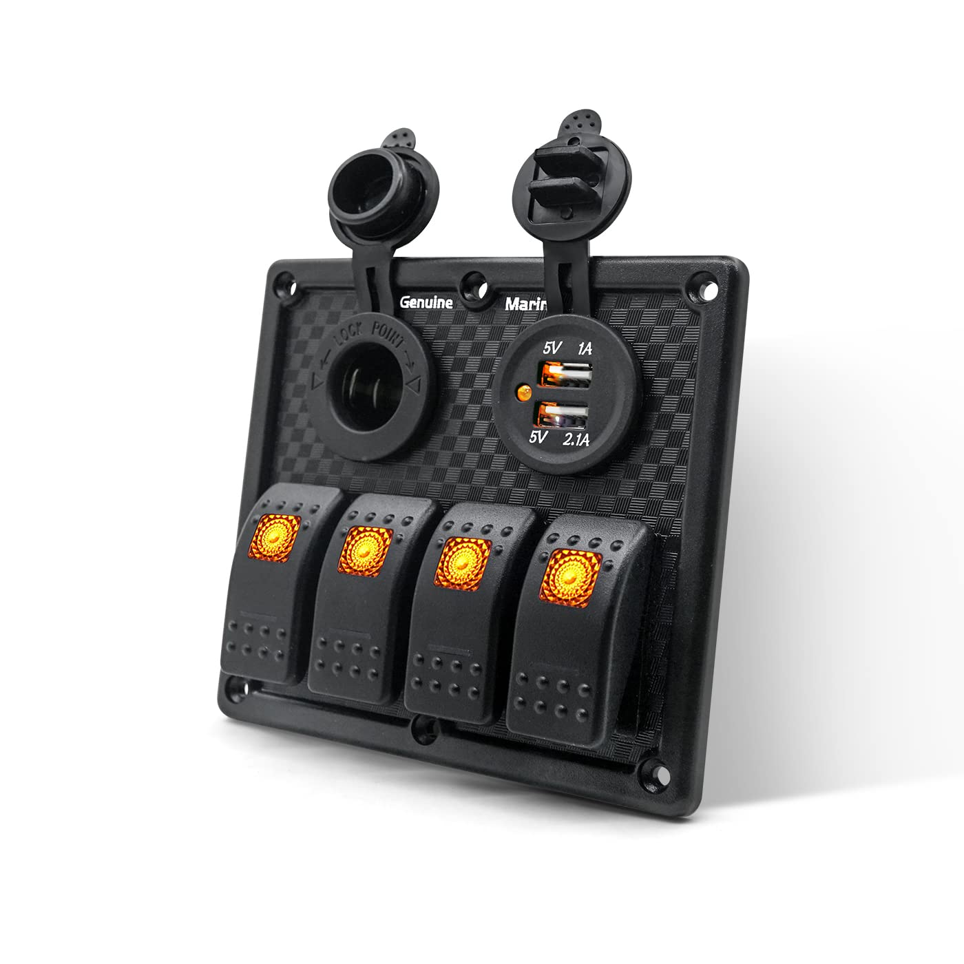 Amazon.com: Genuine Marine 4 Gang Waterproof Marine Boat Rocker Switch ...