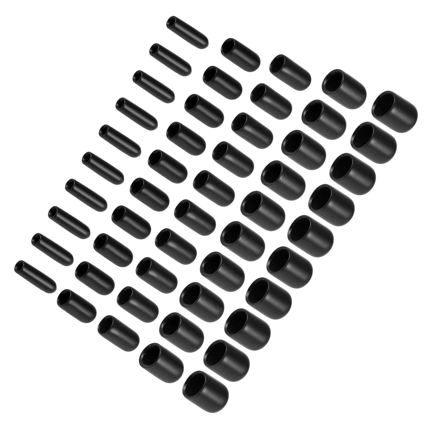 CoCud Round Rubber End Caps, 1/8" 3/16" 1/4" 5/16" 3/8" ID Vinyl Cover ...