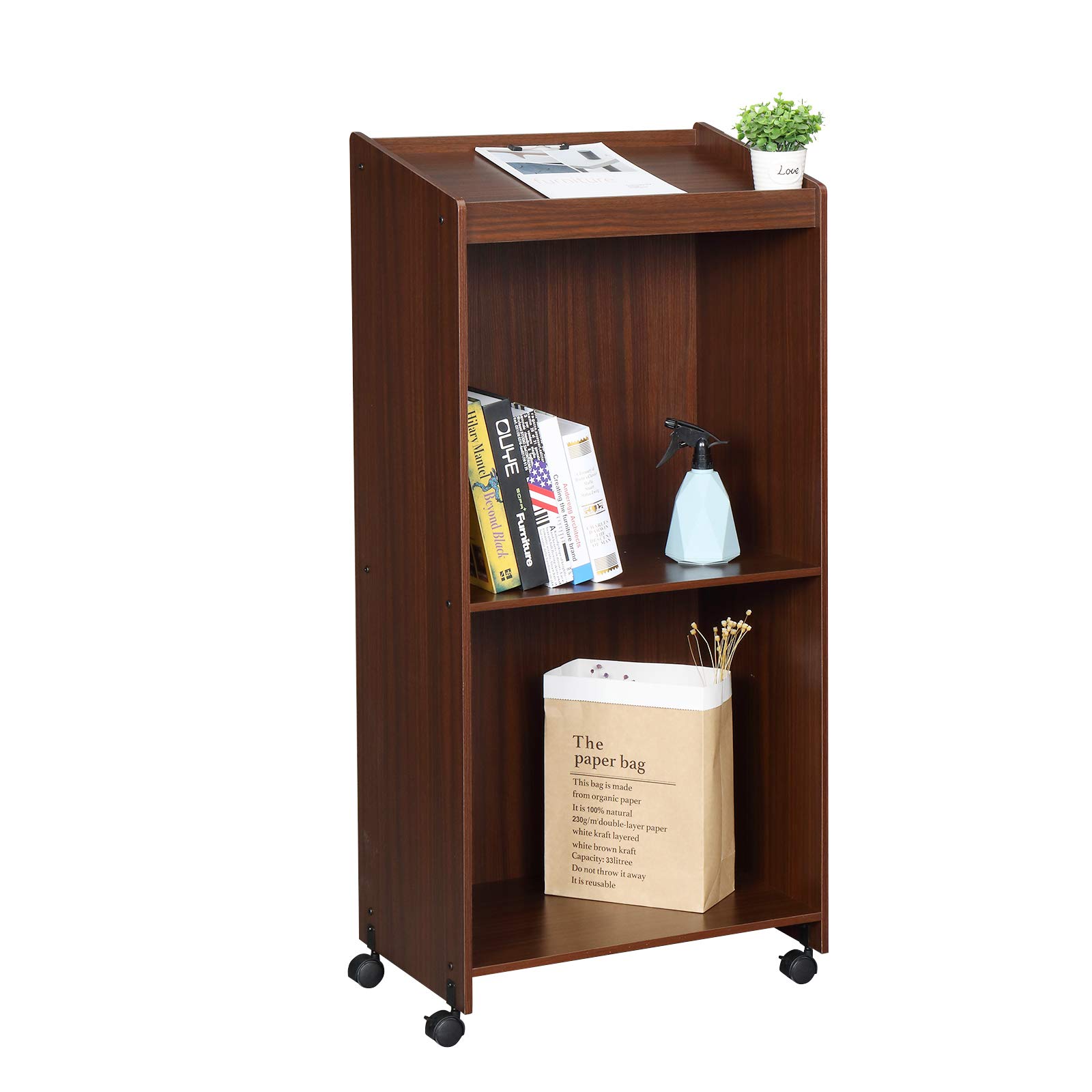 Buy Wooden Podium Stand with Storage,Lectern Podium Reception Desk with ...