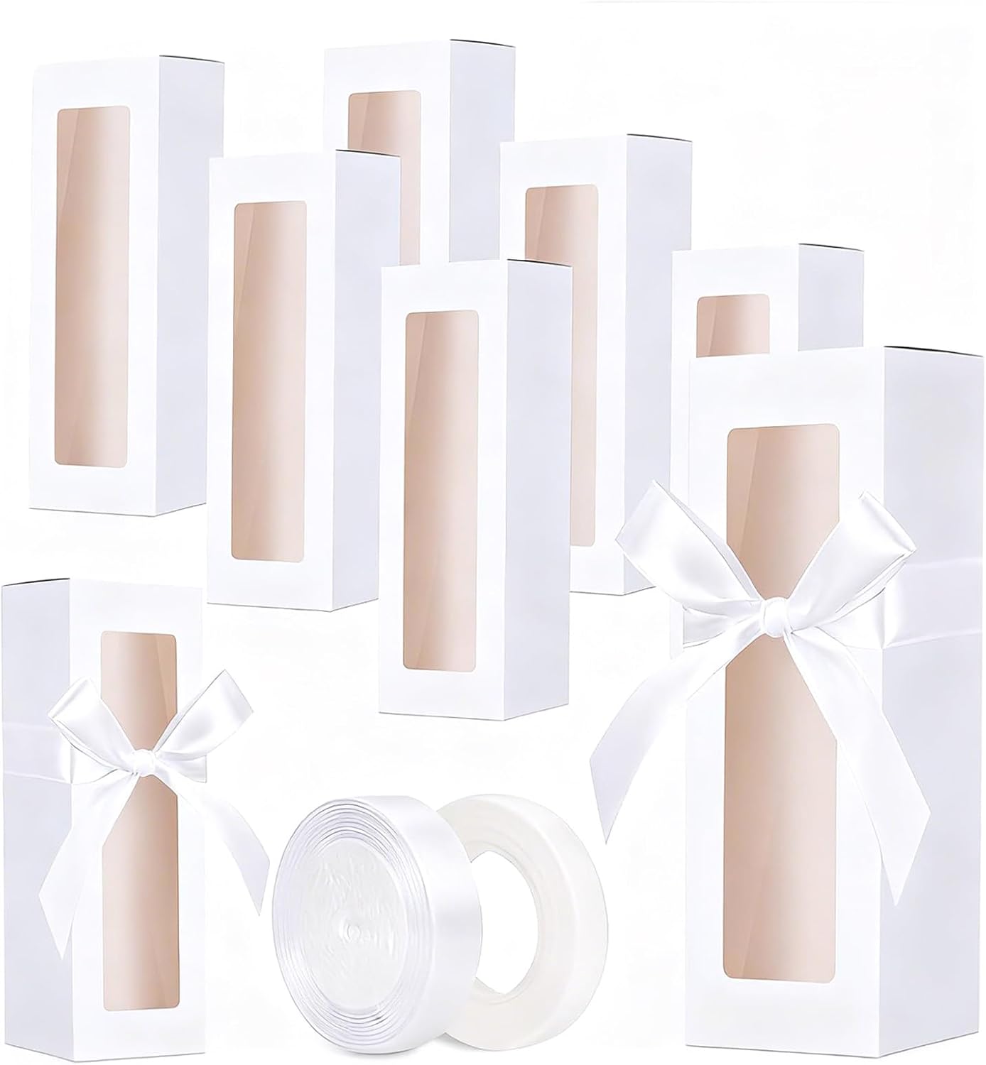 Amazon.com: Peneninag 10 PCS Tumbler Gift Box Clear Wine Glass Gift Box ...