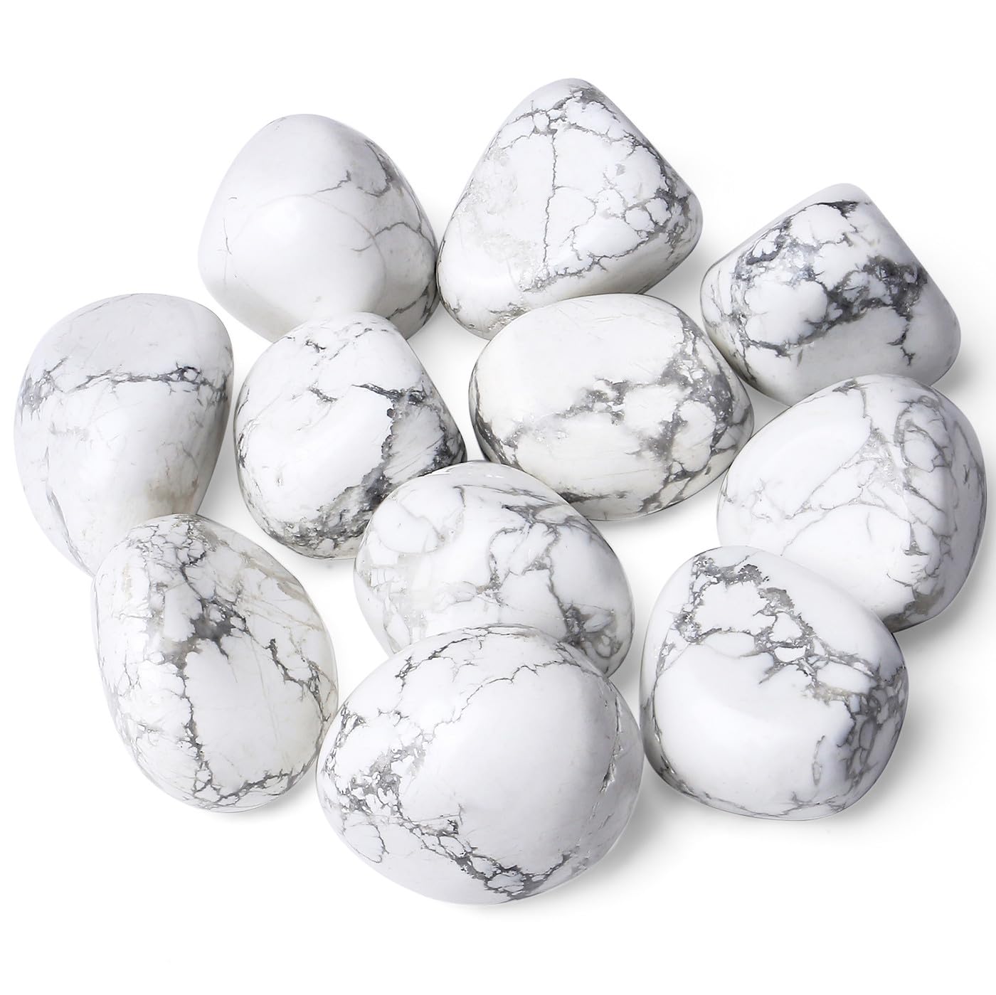 Amazon.com: DUQGUHO White Turquoise Crystals Bulk Natural Irregular ...