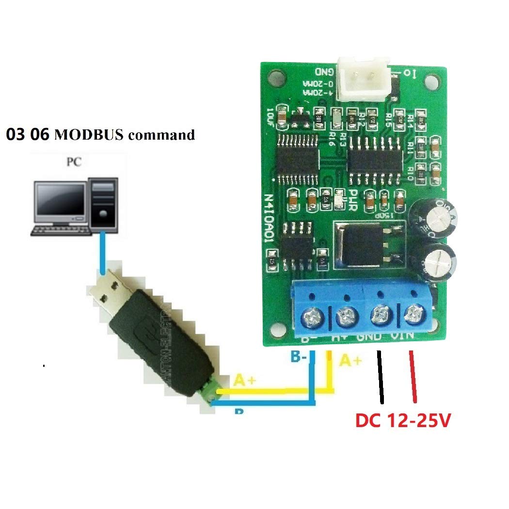 Industrial & Scientific 1 Channle RS485 to 4-20MA, 1 Eletechsup DC 12V ...