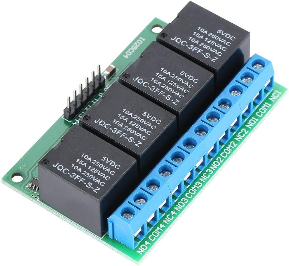 Relay Module 5V 4-Channel Flip-Flop Latch Relay Bistable Self-Locking ...