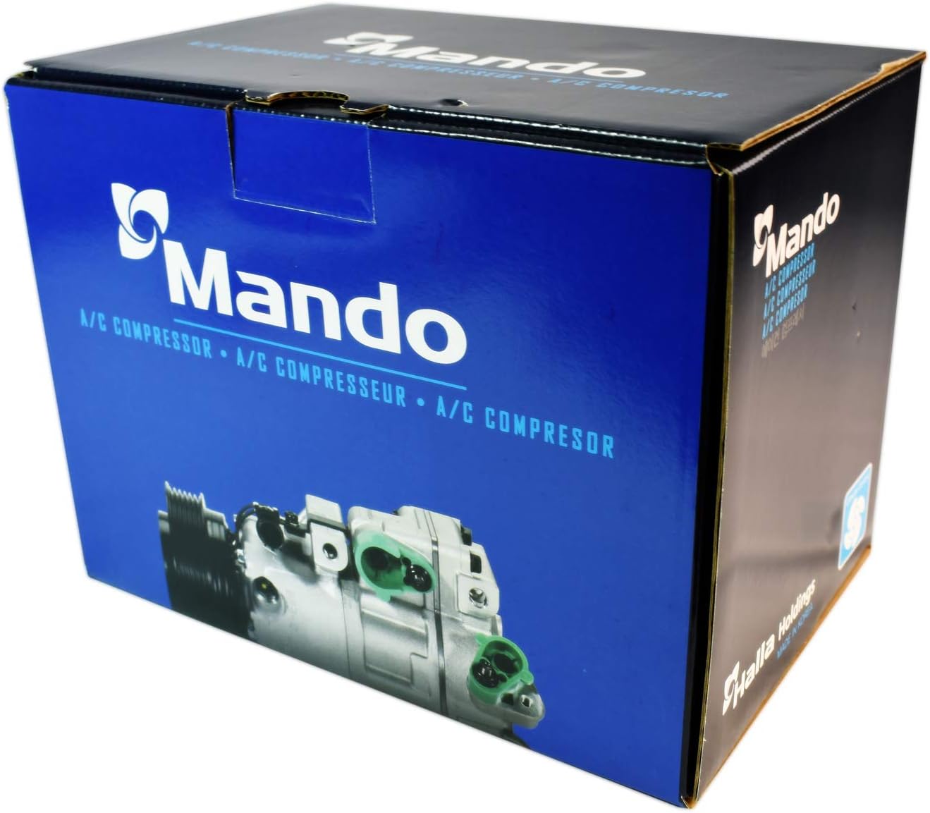 Mando 10A1498 AC Compressor with Clutch Original Equipment (Pre-filled ...