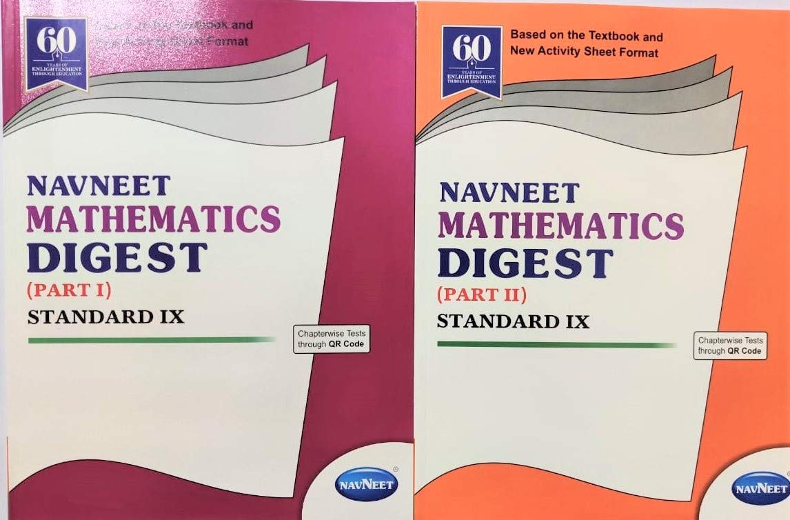 9 TH MATHEMATICS DIGEST PART 1 & PART 2 ENGLISH MEDIUM (MH BOARD ...