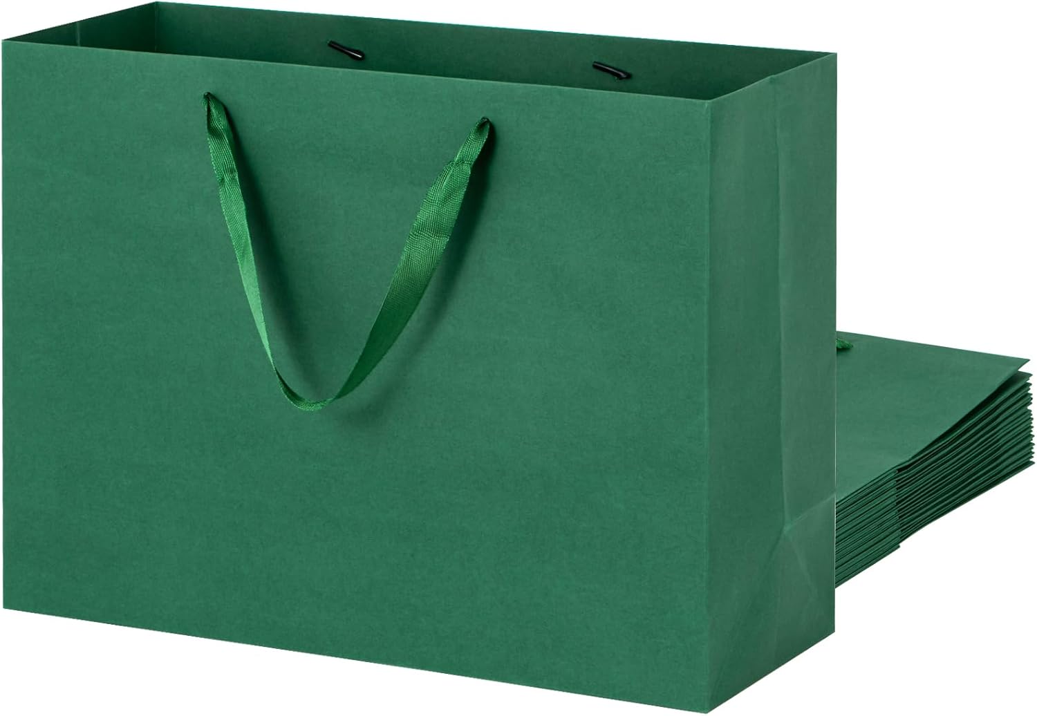 Amazon.com: driew Large Green Gift Bags, 12 Pack Extra Large Dark Deep ...