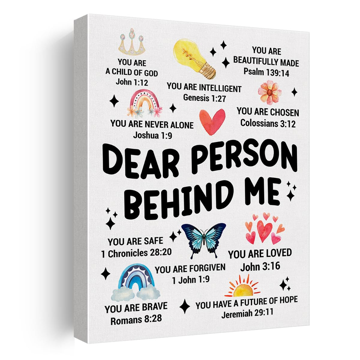 Motivational Bible Verse Wall Art Decor Bible Affirmation Poster ...