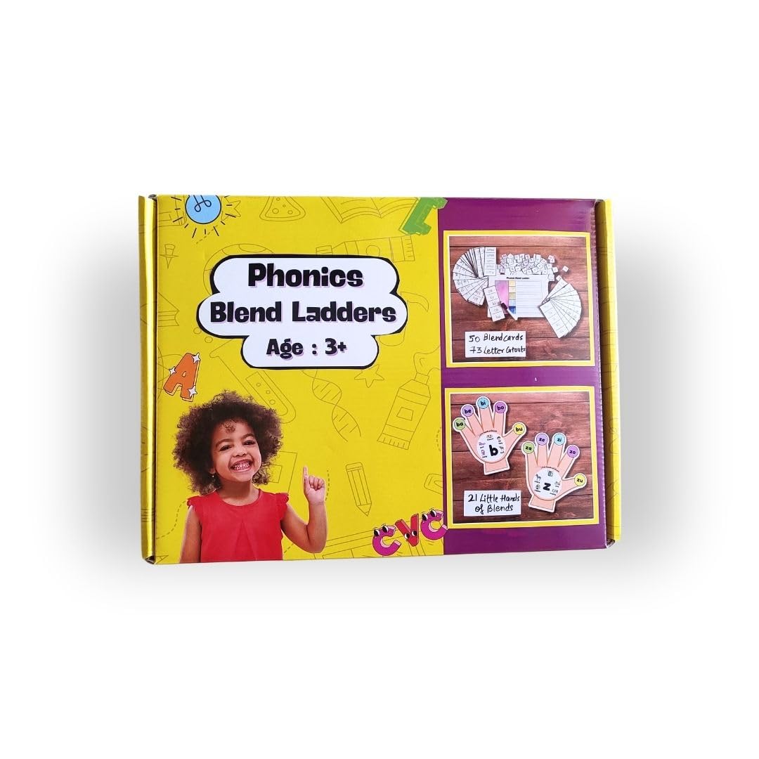 Buy EDUSTAR Phonics Blend Ladder Set for Kids 3+ | Includes Hands of ...
