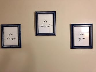 Amazon.com: Be Kind Be Brave Be You Art Prints (Set of 3) - Unframed ...