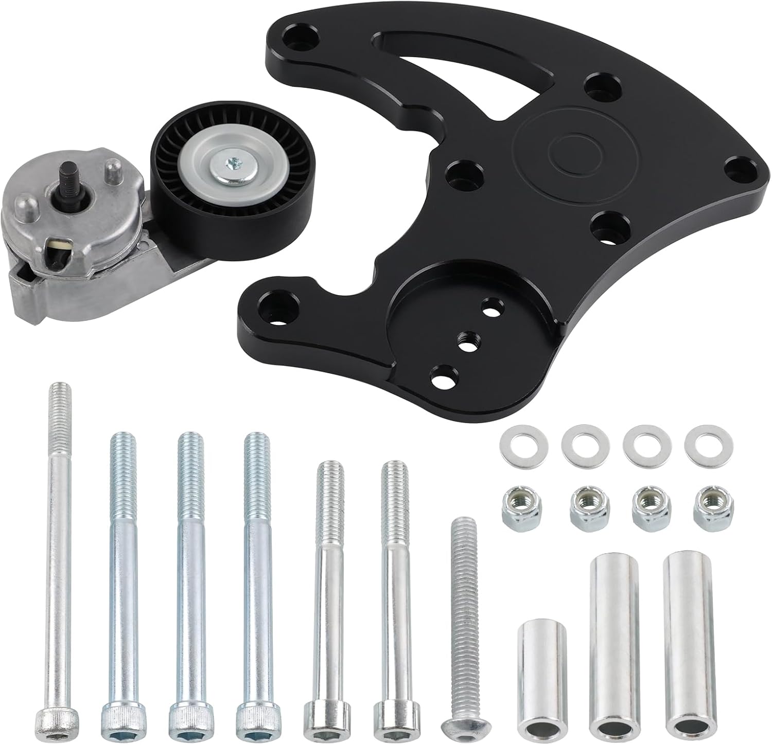 Amazon.com: RiAiCiING LS Swap R4 AC Compressor High Mount Bracket Kit ...