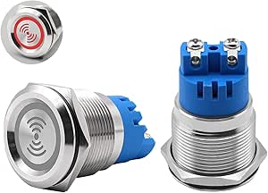 Amazon.com: 2PCS DC24V 22mm 110dB Metal Buzzer Sounder Waterproof IP67 ...