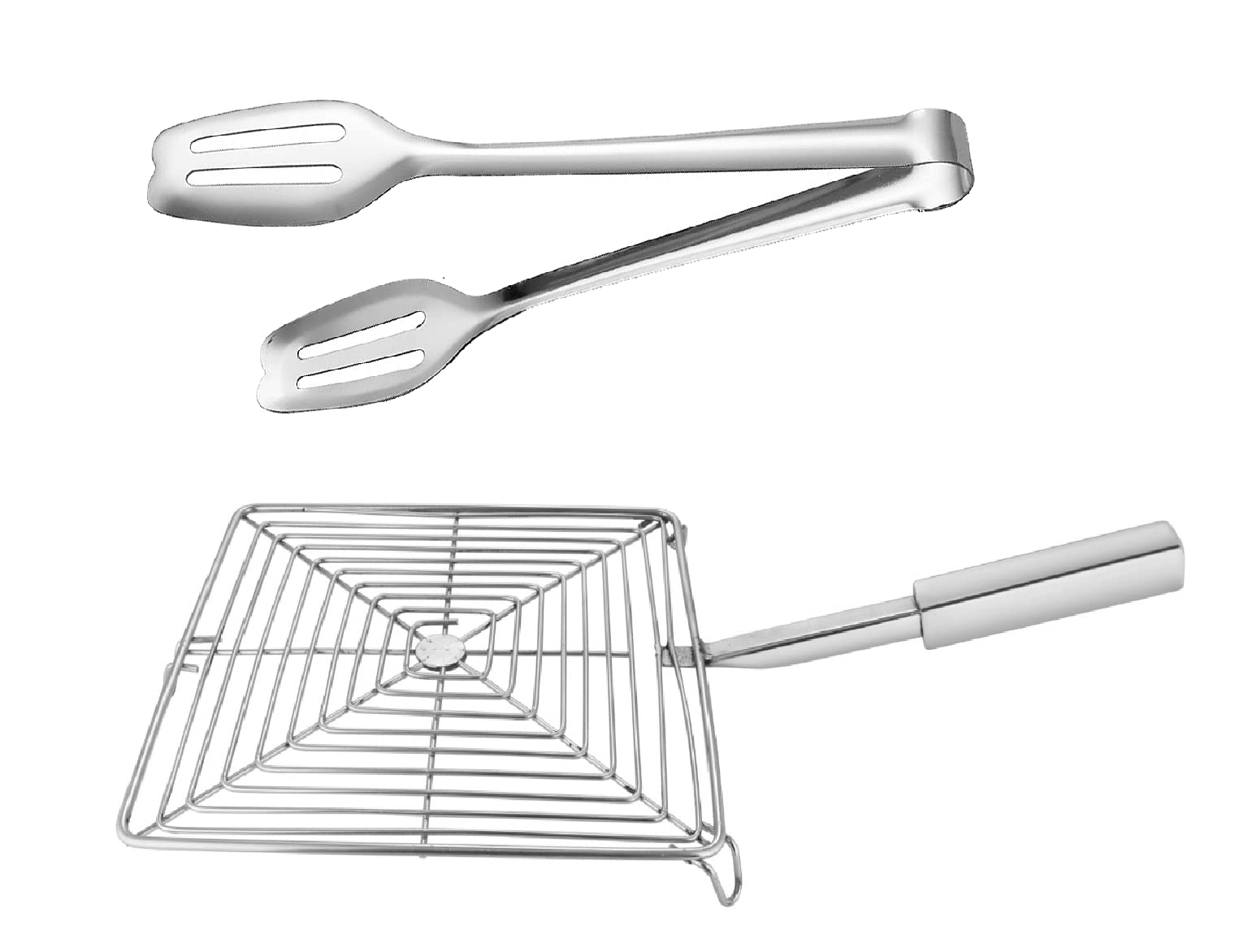 Kows Ss Wire Heavy Square Roaster 10 With Salad Tong | Desertcart Brunei