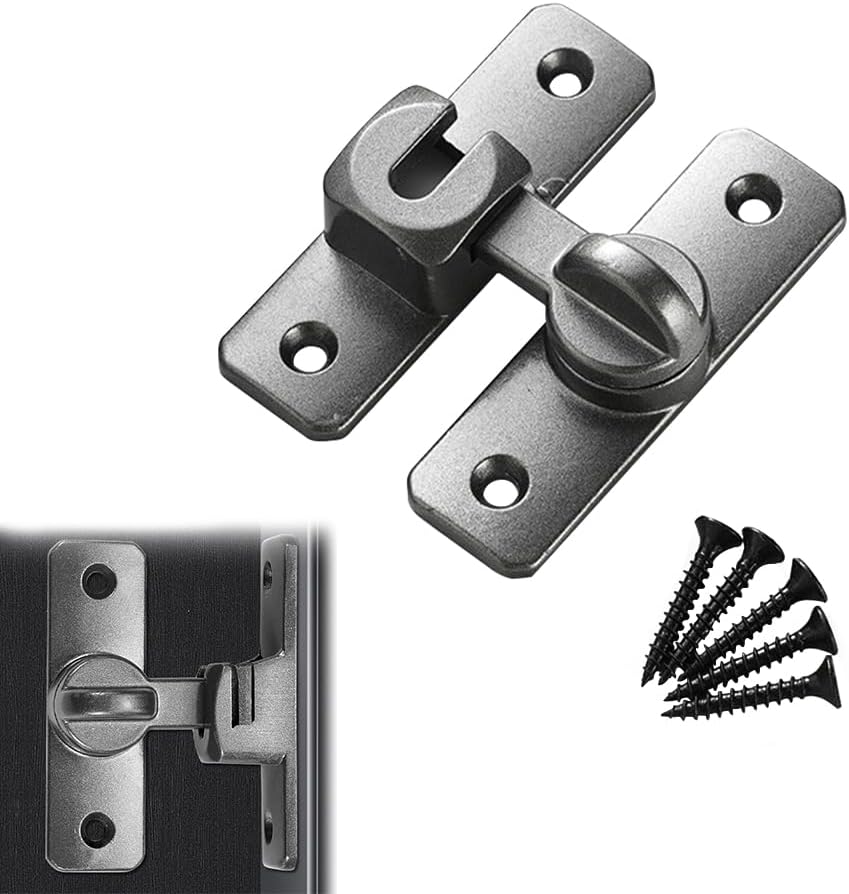 Amazon.co.jp: UrbanPulse Door Lock 90/180 Degree Auxiliary Lock Indoor ...