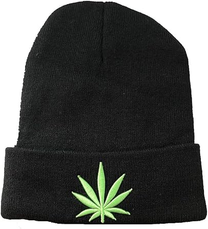 Amazon.com: Marijuana Weed Knitted Beanies Winter Caps Winter Hats ...