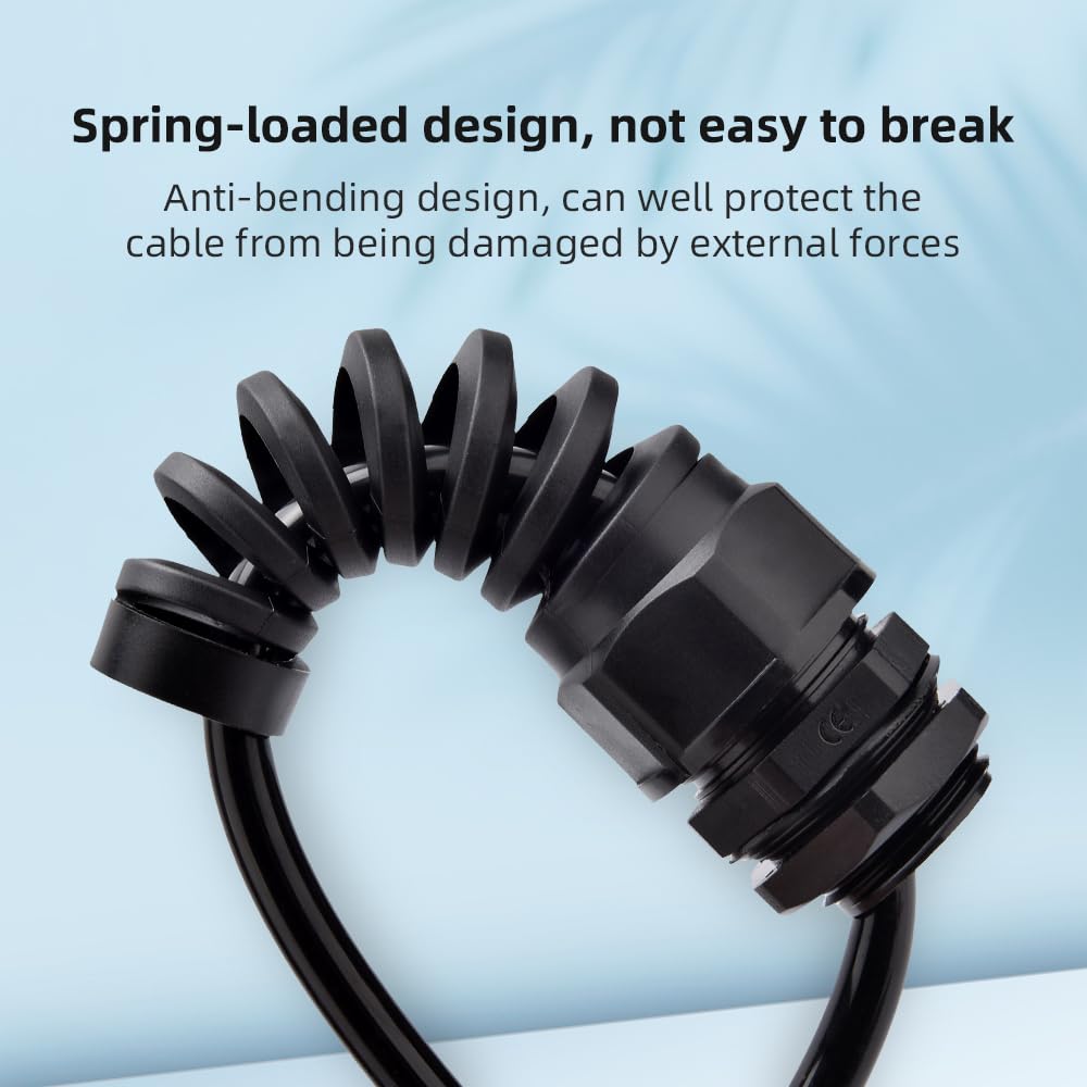 Snapklik.com : Strain Relief Cord Connector, CGELE 5 Pack NPT 1/2 ...
