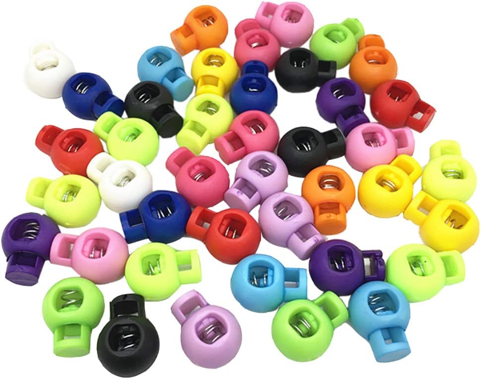 Amazon.com: HugeDE 50 Pcs Plastic Spring Cord Locks Ends Drawstring ...