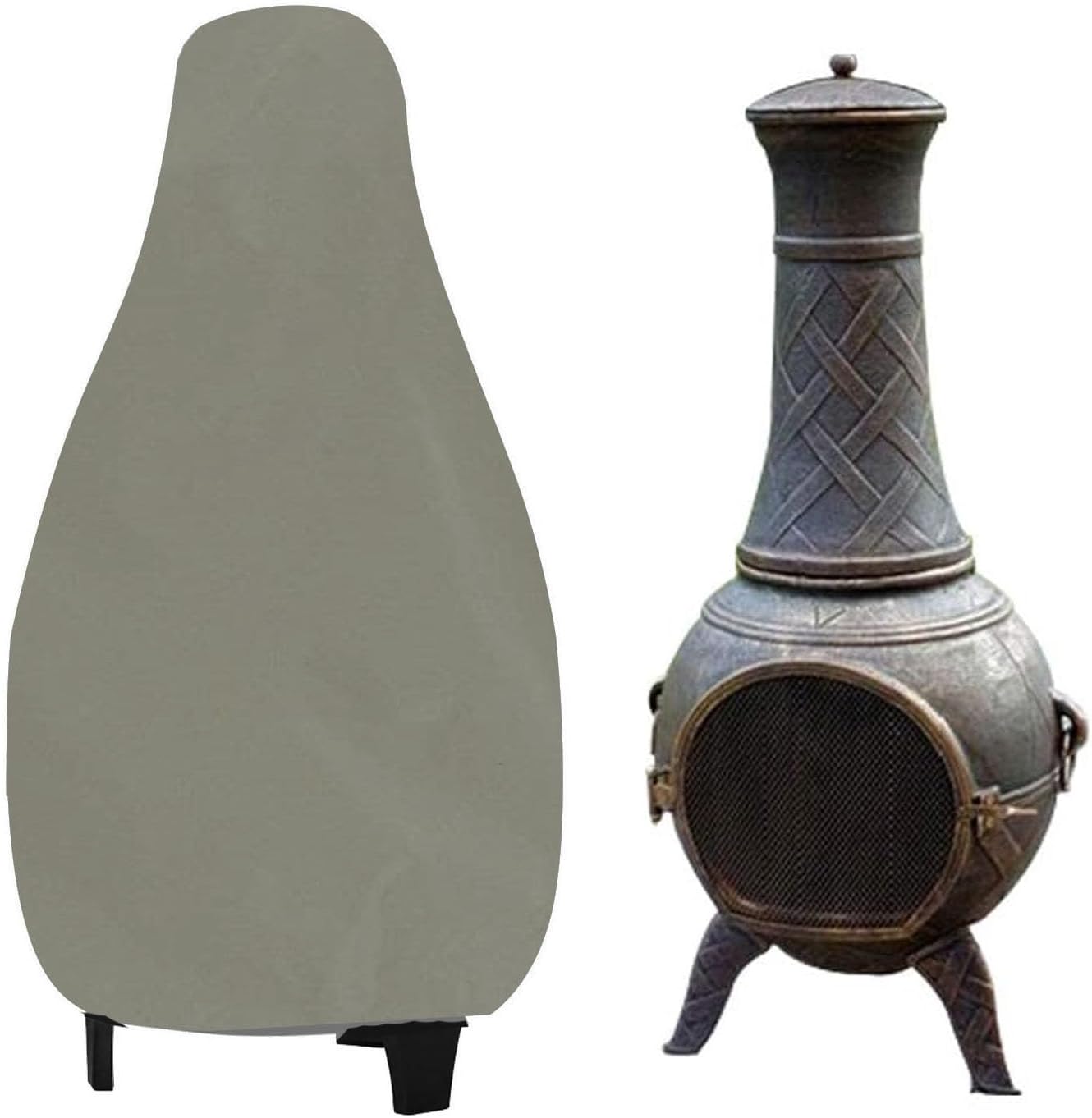 Amazon.com : Outdoor Patio Chiminea Caps, Protective Chiminea Covers ...
