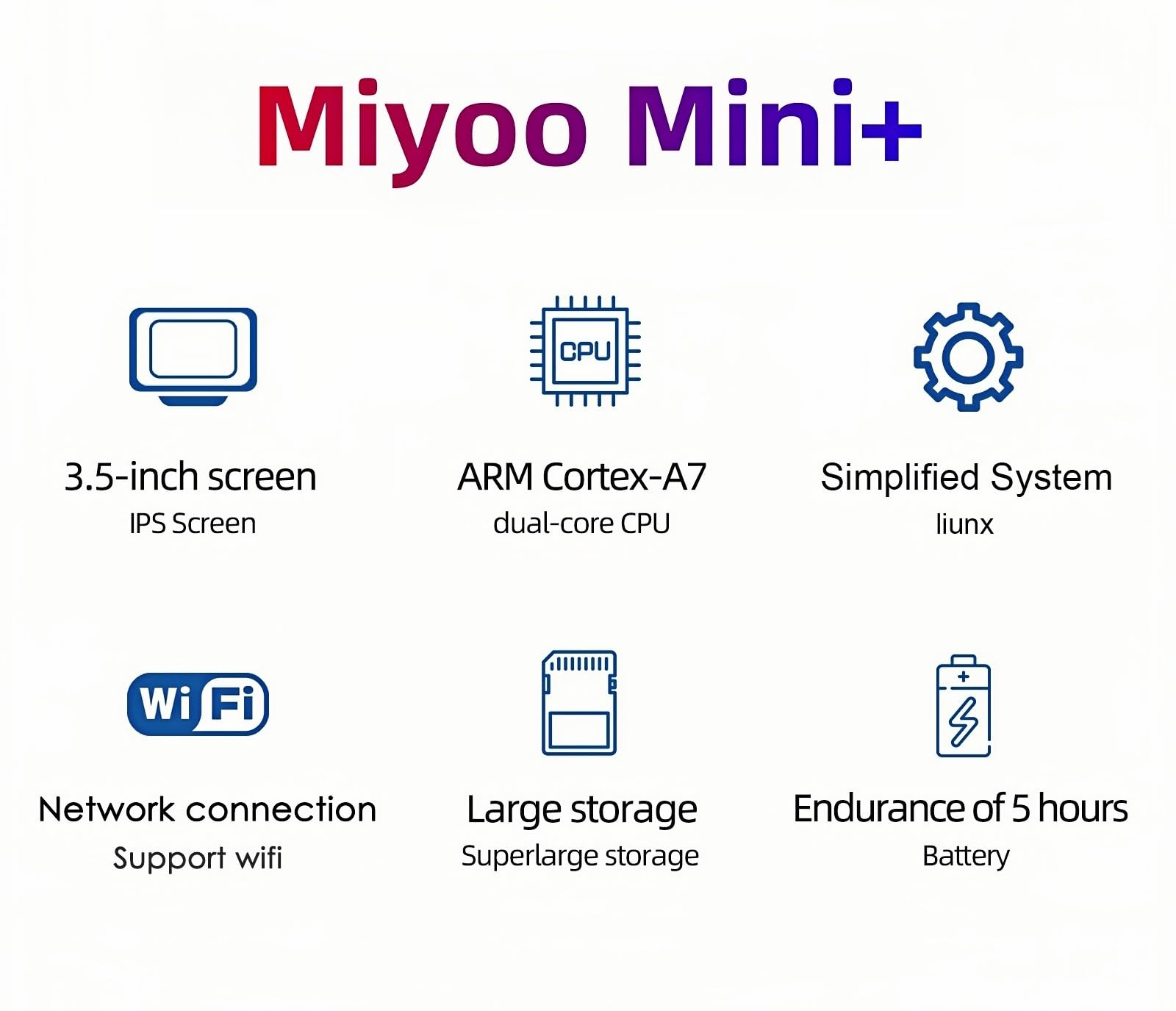 Snapklik.com : Miyoo Mini Plus,Handheld Retro Game Console 128GB,3.5 ...