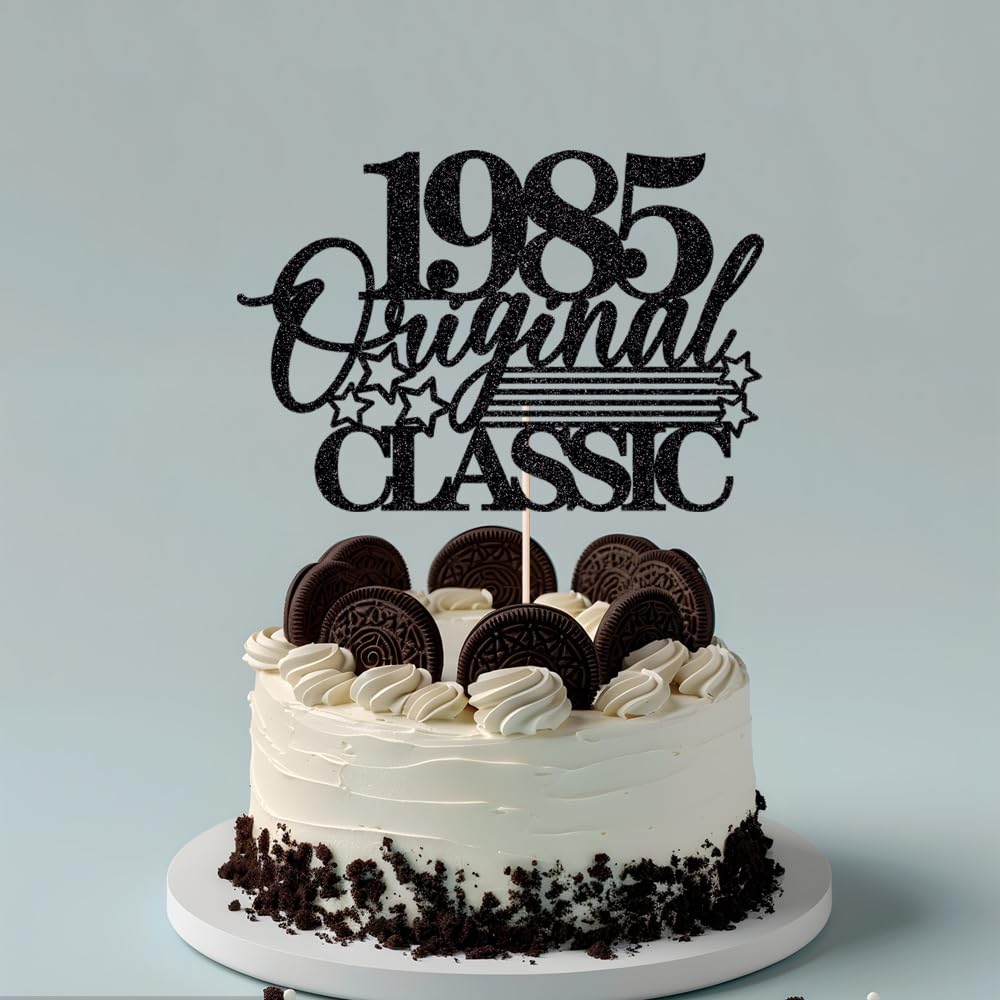 Snapklik.com : Classic 1985 Original Cake Topper, Happy 40th Birthday ...