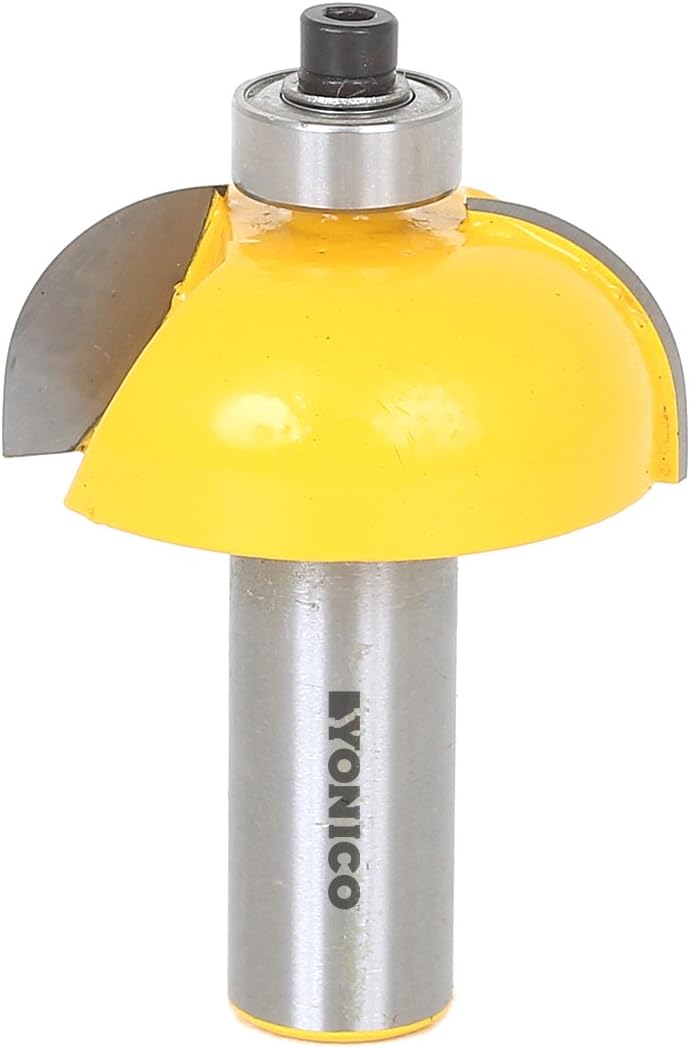 Yonico Cove Router Bits Edge Forming 1/2-Inch Radius 1/2-Inch Shank ...