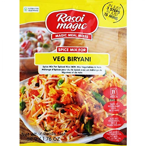 Amazon.com : Rasoi Magic Veg Biryani Spice Mix 45Gm (Pack Of 3 ...