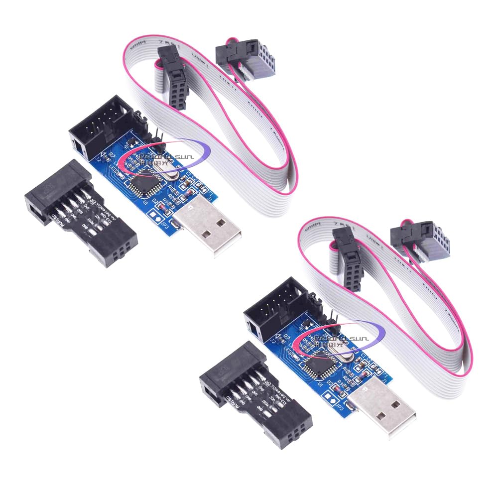 2sets 51 AVR Programmer ISP USBASP downloader USBISP Download Cable : Amazon.ca: Electronics
