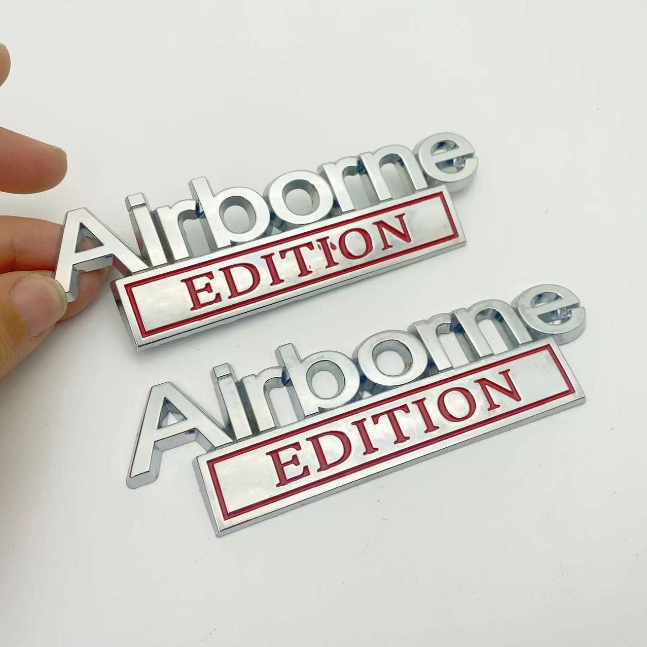 Amazon.com: Airborne Edition Emblem Car Decals, 3D Metal Material 3M ...