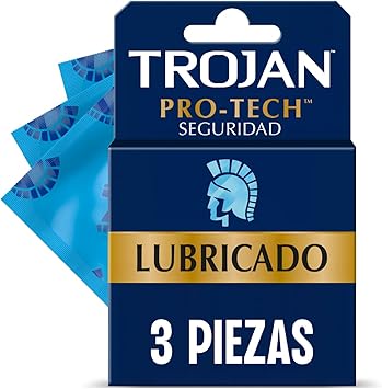 Trojan Pro - Tech Seguridad, Caja de 3 Condones azul : Amazon.com.mx ...