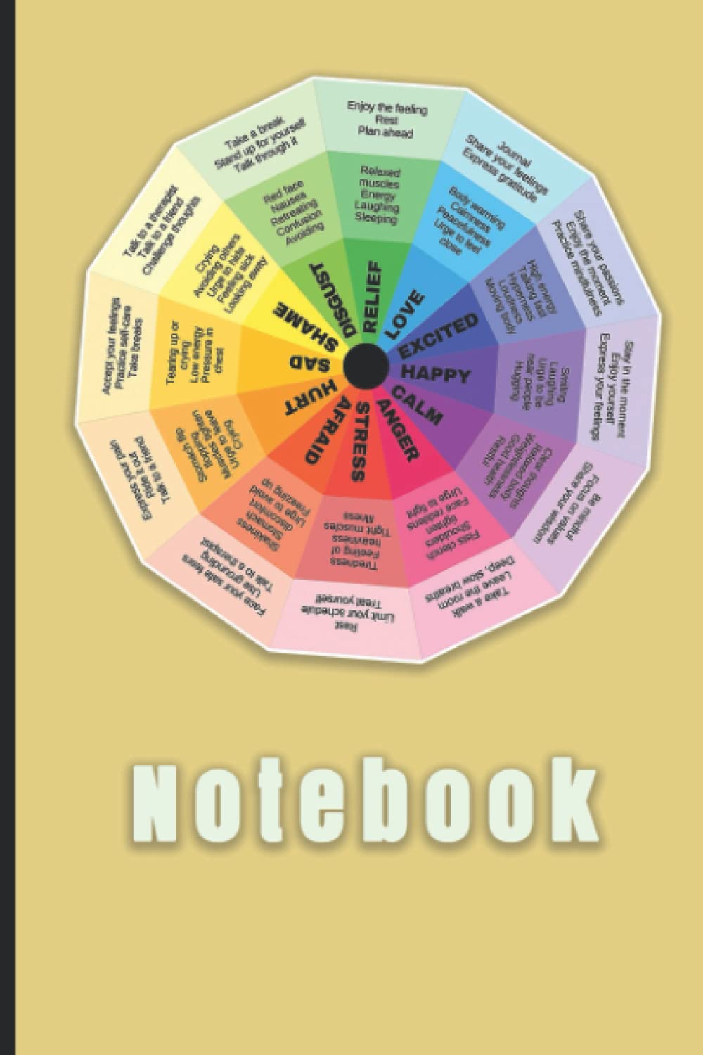 Feelings Wheel Of Emotions Self Care Mental Notebook: Health Feelings ...