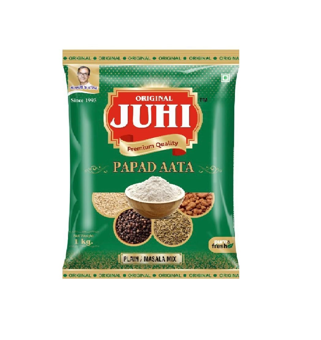 Juhi Sindhi Papad Urad Mogar Dal Papad Aata Papad Flour | 100% Natural ...