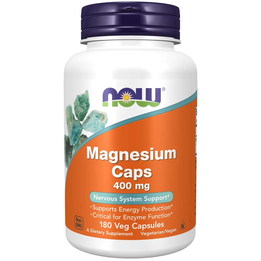 Now Foods Magnesium Capsules 400 mg - 180 Capsules : Amazon.in: Health ...