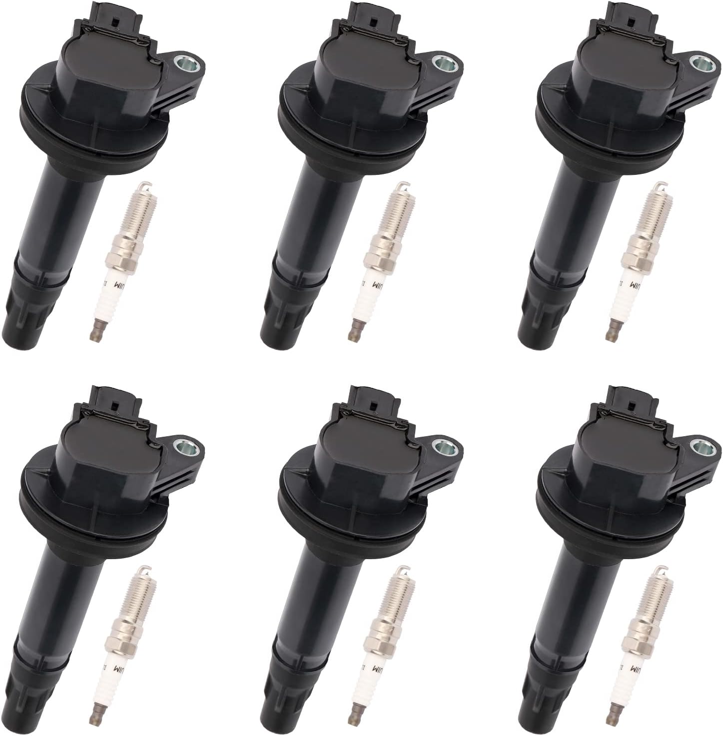 Amazon.com: MAYASAF Spark Plug and Ignition Coil Kit UF553 6 Pairs ...