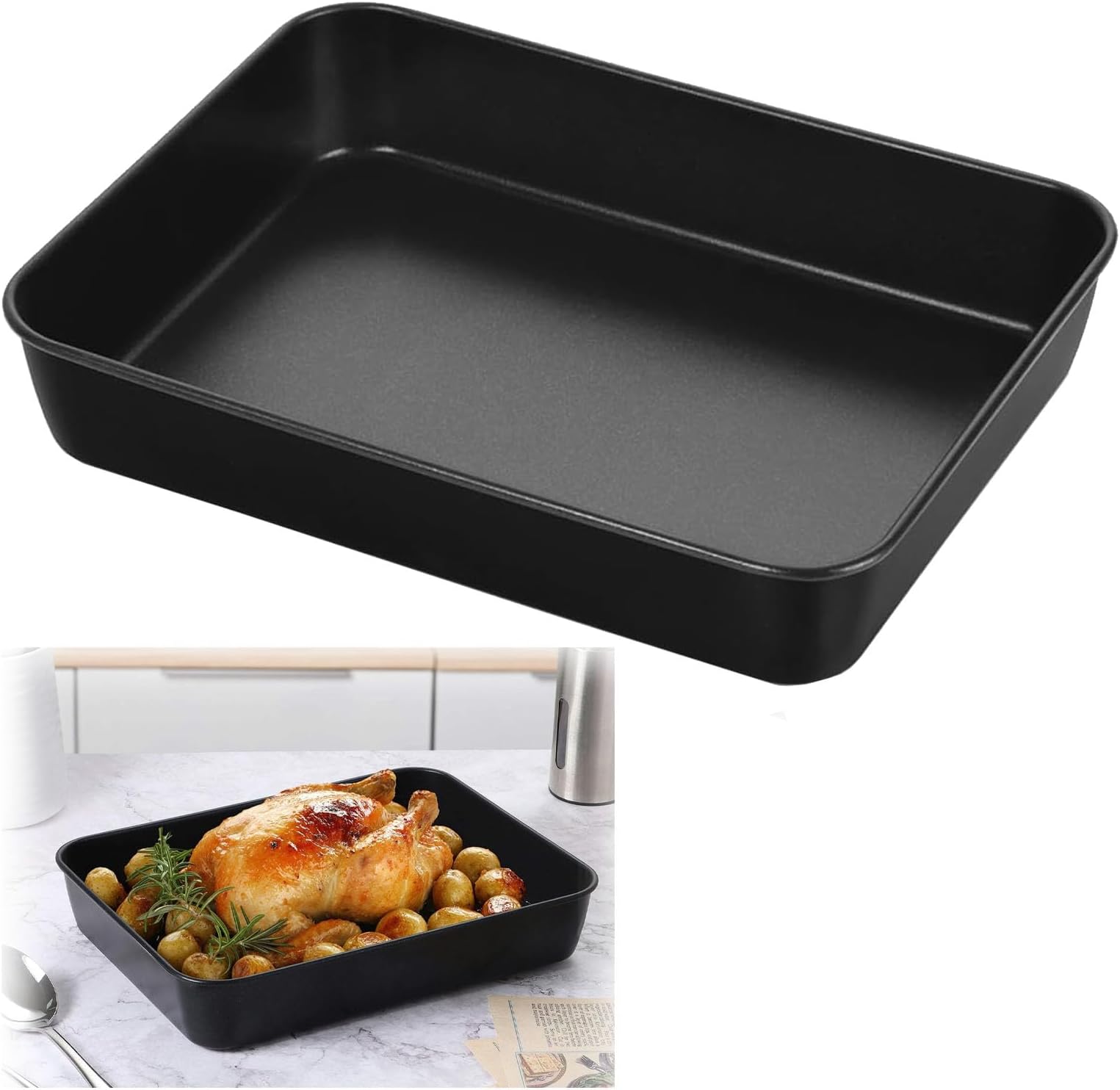 Small Baking Tray, Non-Stick Stainless Steel Oven Baking Sheet Pan Set ...