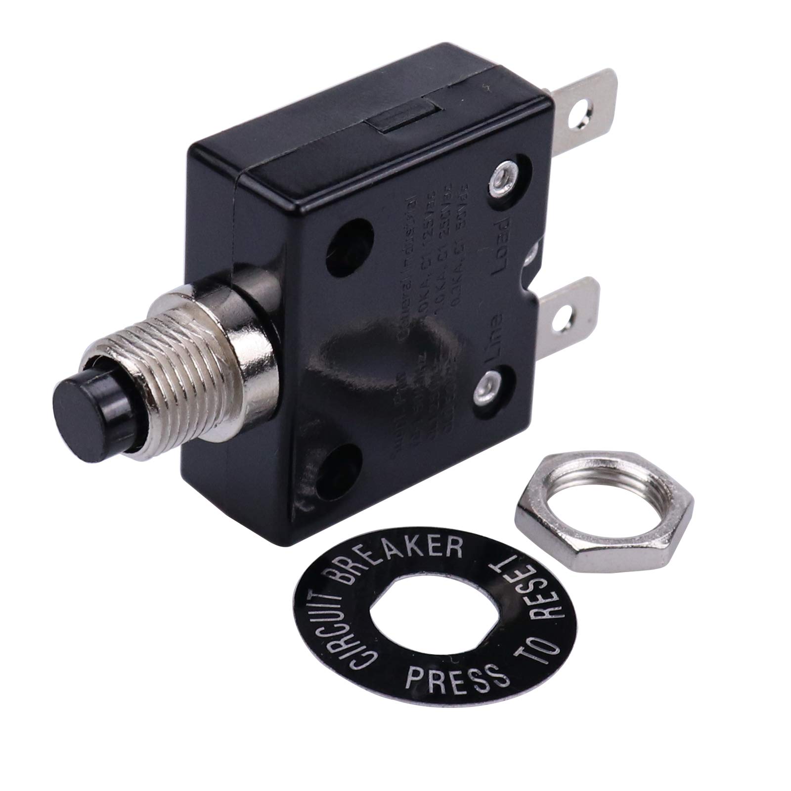 Snapklik.com : RKURCK 125-250V AC 50V DC Push Button Circuit Breaker 18 ...