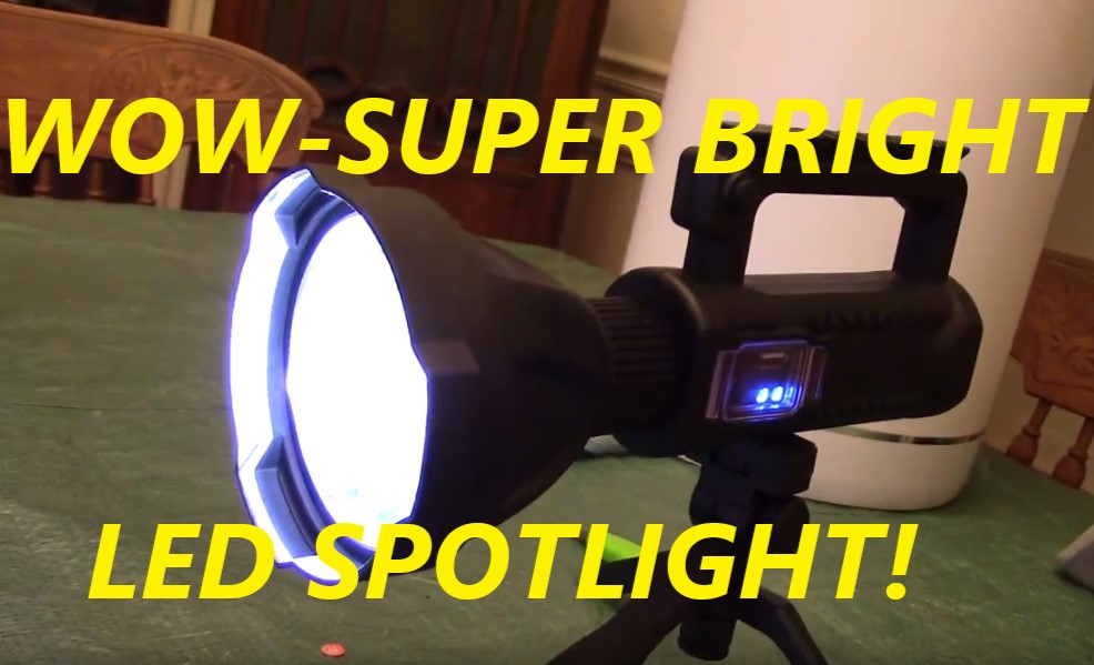 Watch WOW, SUPER BRIGHT! Cybbo LED Rechargeable Spotlight, USB Port! on ...