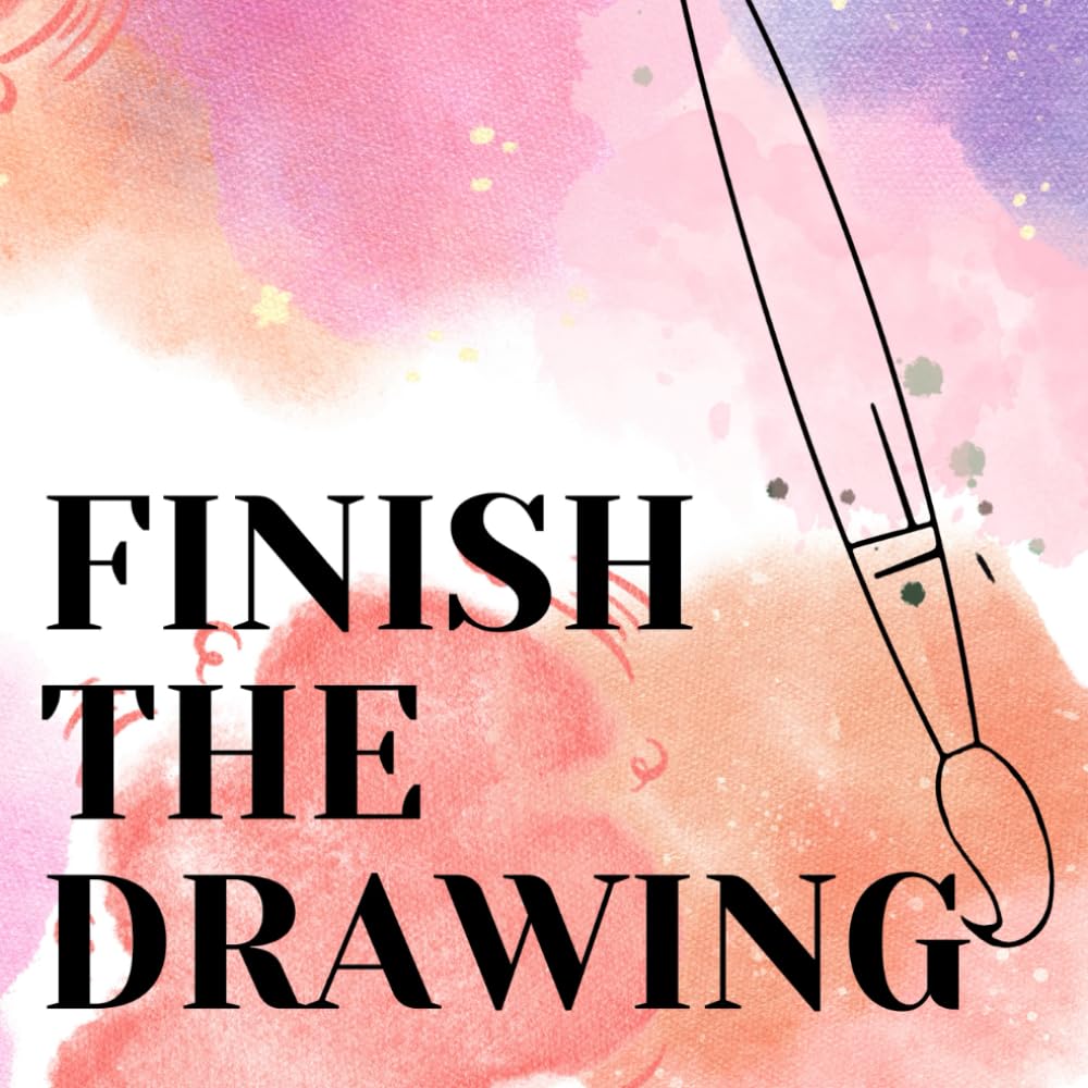 Amazon.com: Finish the drawing: 40 pages creative hints and prompts for ...