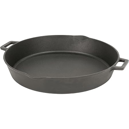 Amazon.com : Bayou Classic 20 Inch Jumbo Cast Iron Skillet Features ...