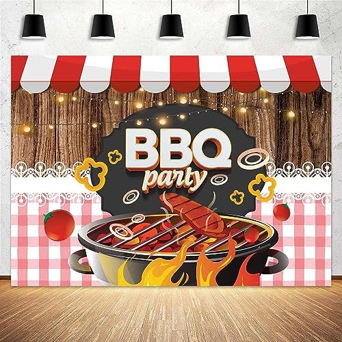 Amazon.com : BBQ Backdrop, Courtyard Outdoor Backyard Oven BBQ ...