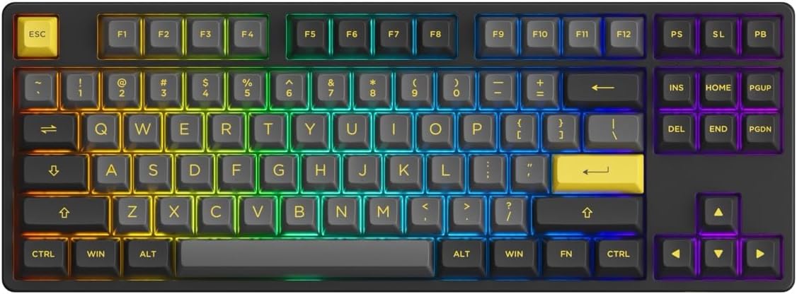 Akko 5087B Plus Teclado Mecánico 80% TKL, RGB Hot-Swappable Wireless ...