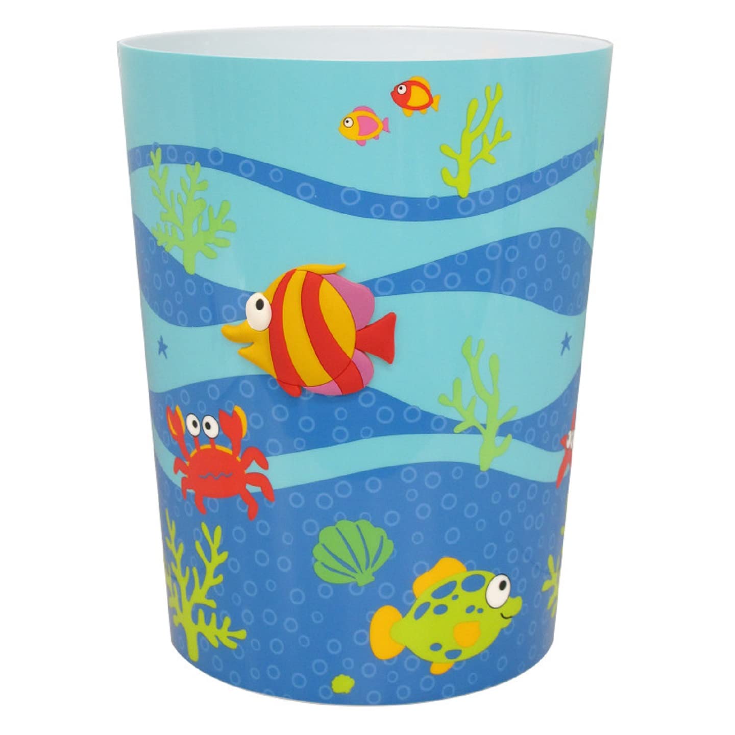 Amazon.com: Allure Home Creation Fish Tails Plastic Wastebasket Compact ...