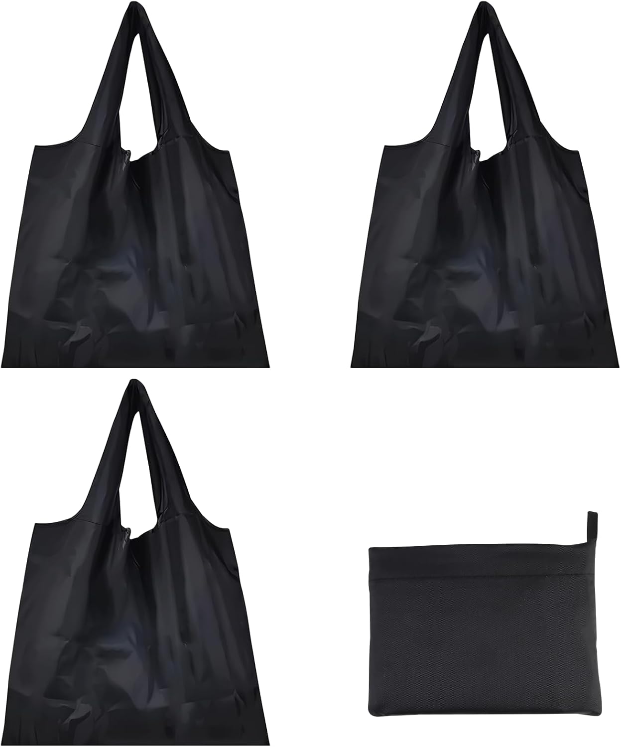 Reusable Shopping Bag Foldable Tote Bags 3PCS Large Waterproof HandBag ...