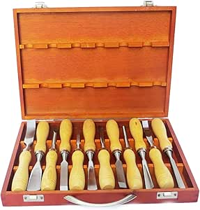 Wood Carving Gouges 12Pcs Professional Wood Carving Hand Chisels Set ...