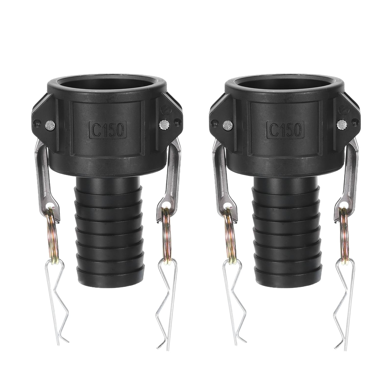 PATIKIL Poly Cam Lock Fittings, 2 Pcs 1.5″ Part C Male Adapter x Hose ...