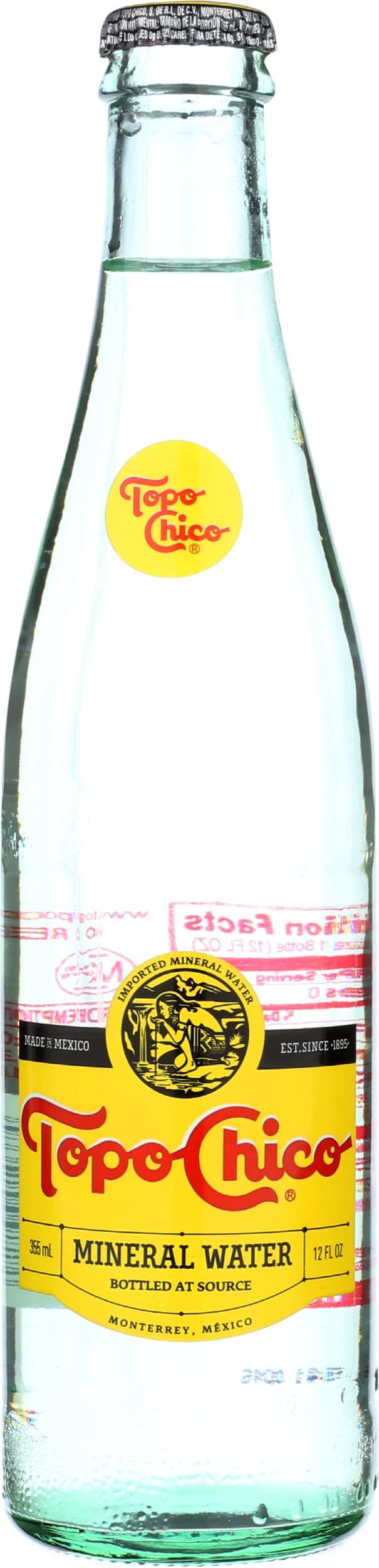 Amazon.com: Topo Chico - Carbonated Mineral Water, Glass Bottles 16.9 ...